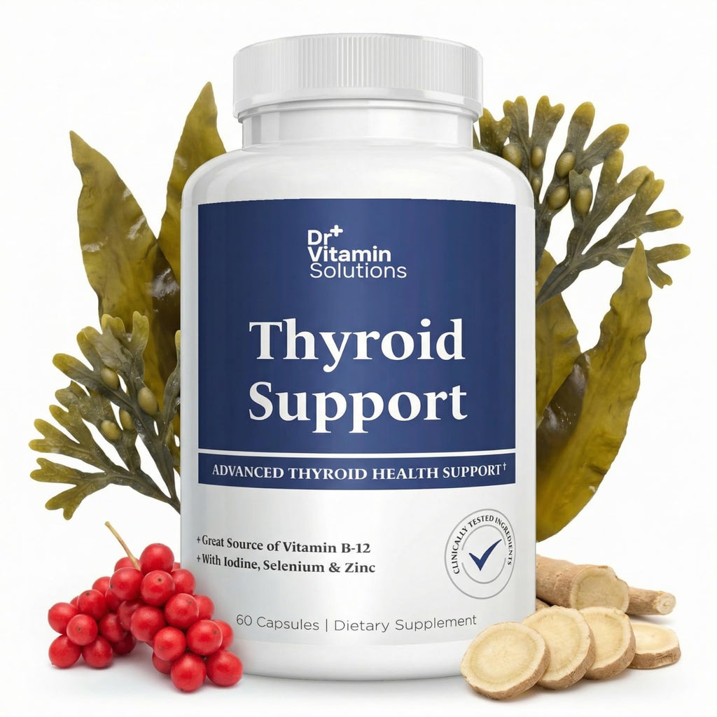 Thyroid support supplement with iodine