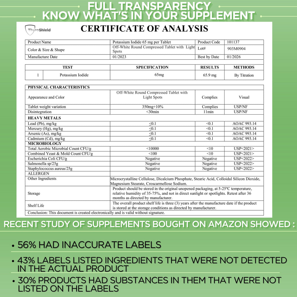 ThyroShield potassium tablets for families