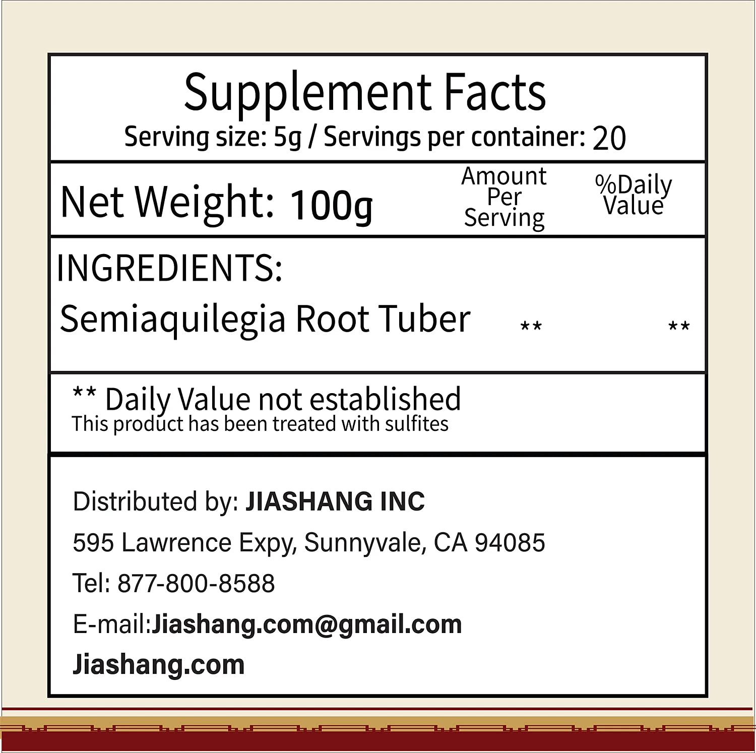 Tian KUI ZI herbal alfalfa product