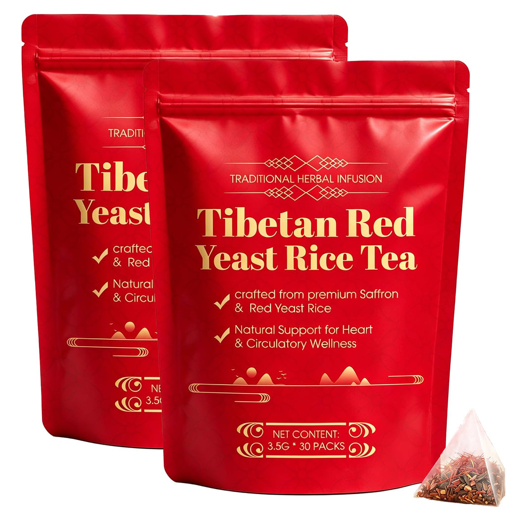 Tibetan red yeast rice tea bags