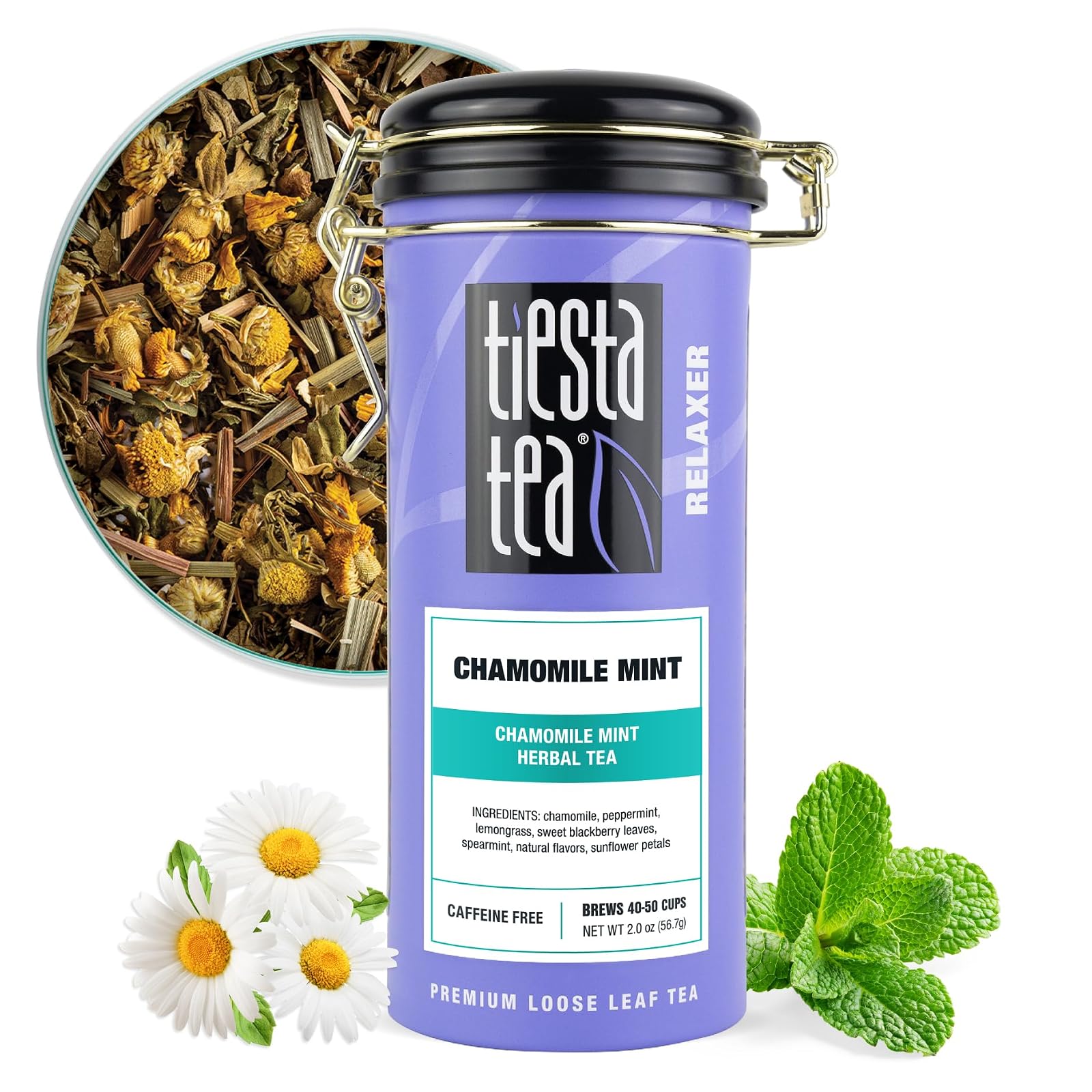 Tiesta Tea chamomile mint herbal blend