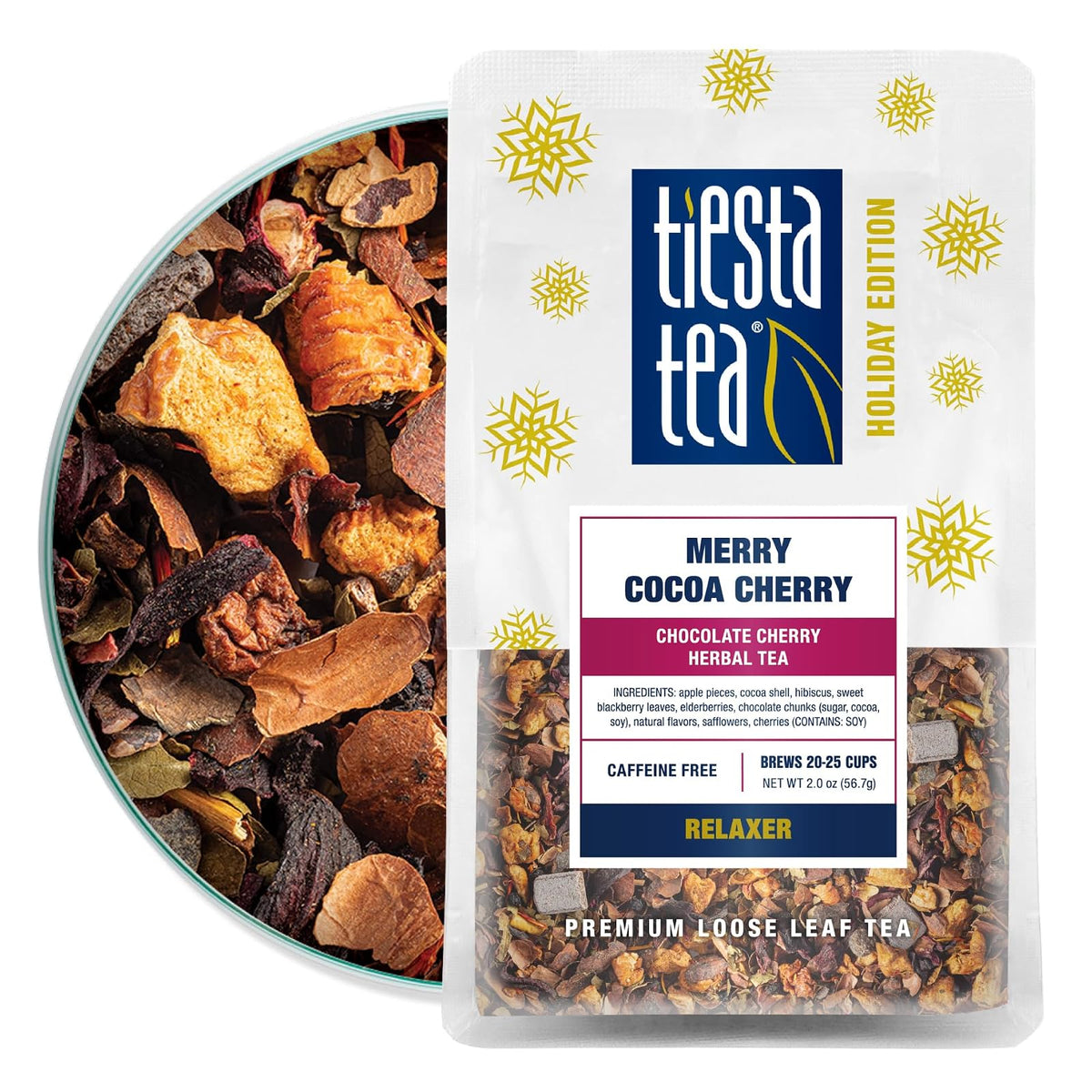 Tiesta Tea Merry Cocoa Cherry blend