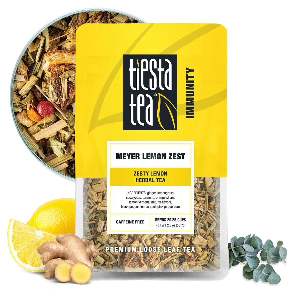 Tiesta Tea Meyer Lemon Zest herbal tea