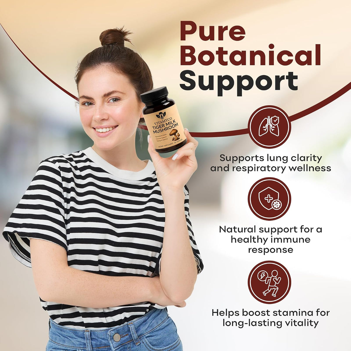 Tiger Milk Mushroom capsules for seasonal allergies