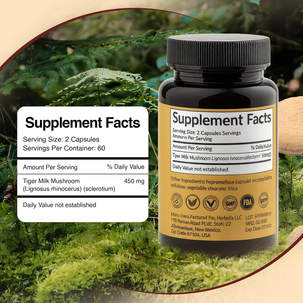 Tiger Milk Mushroom for overall vitality