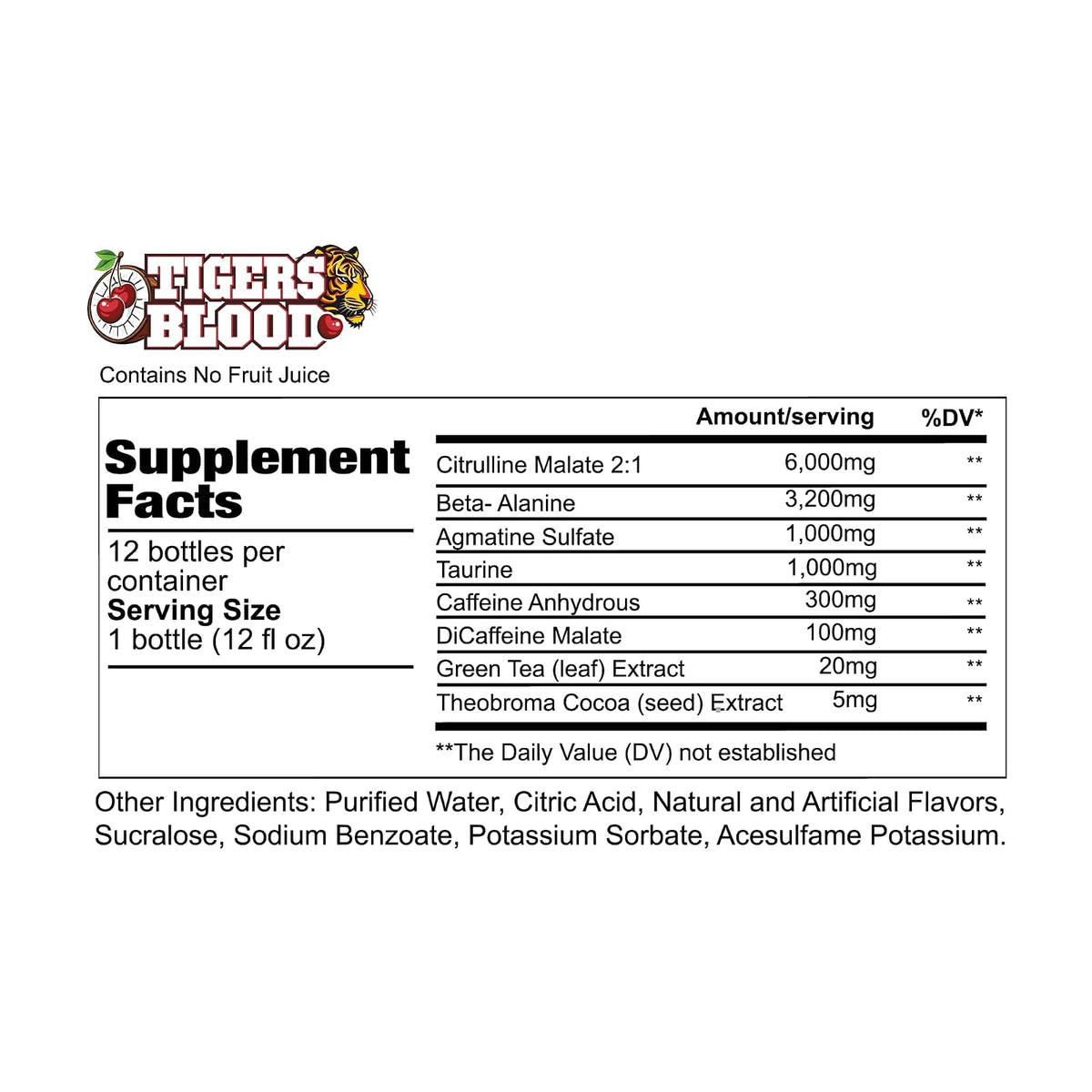 Tiger’s Blood flavour pre-workout energy
