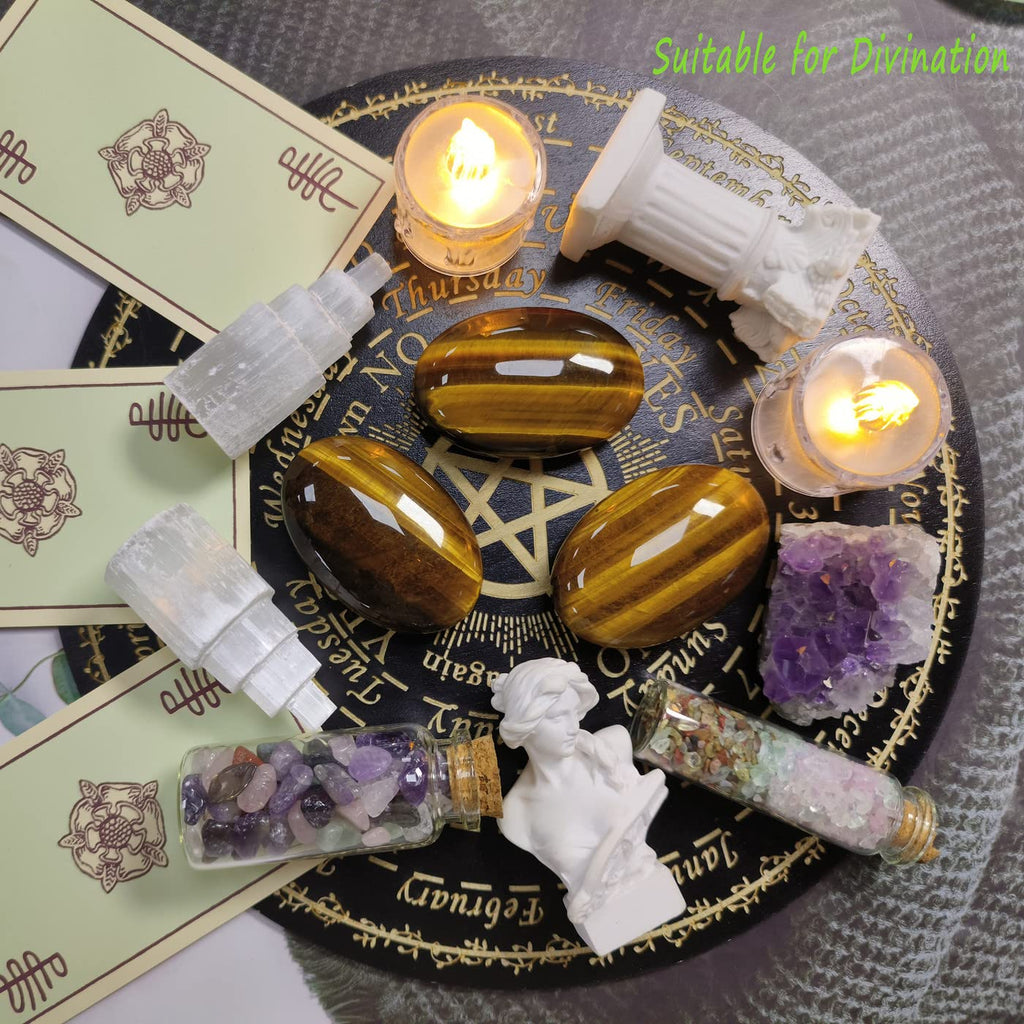 Tiger's Eye crystals for meditation