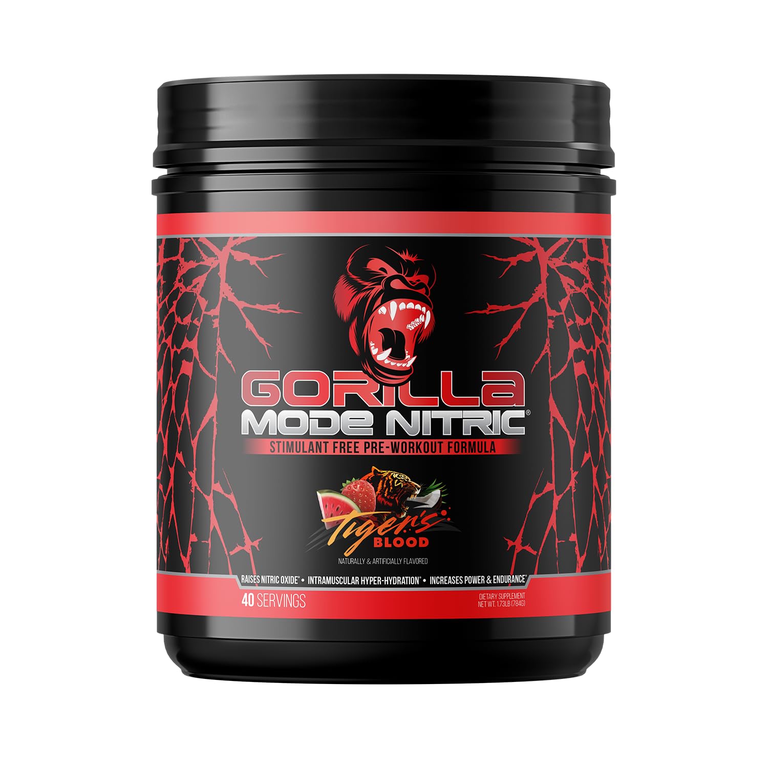 Tigers Blood flavour pre-workout powder