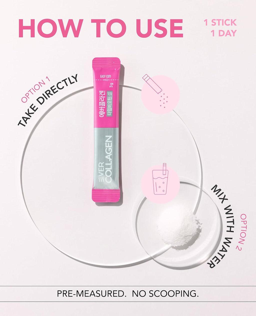 Time collagen sticks for on-the-go
