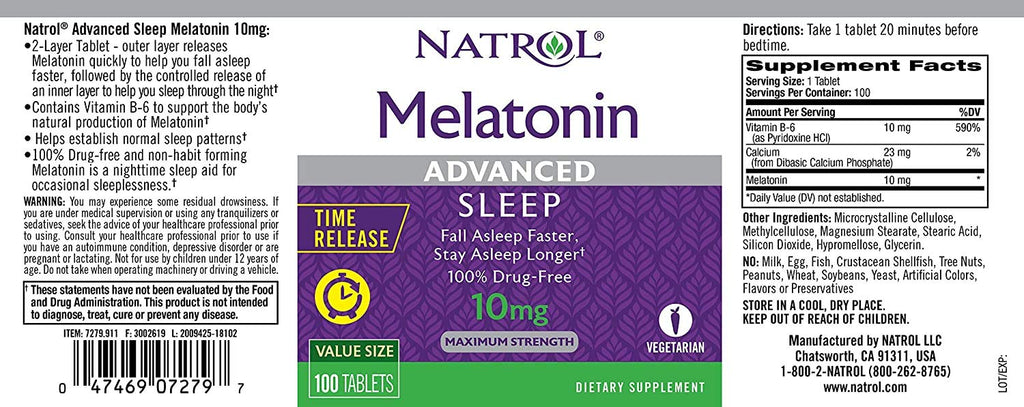 time release melatonin for restful nights