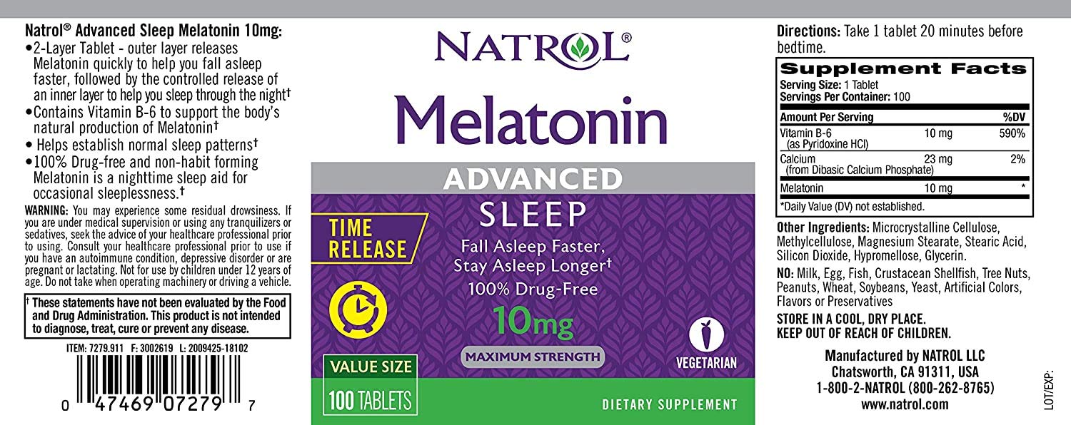 time release melatonin for restful nights