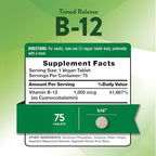 timed release B12 for energy