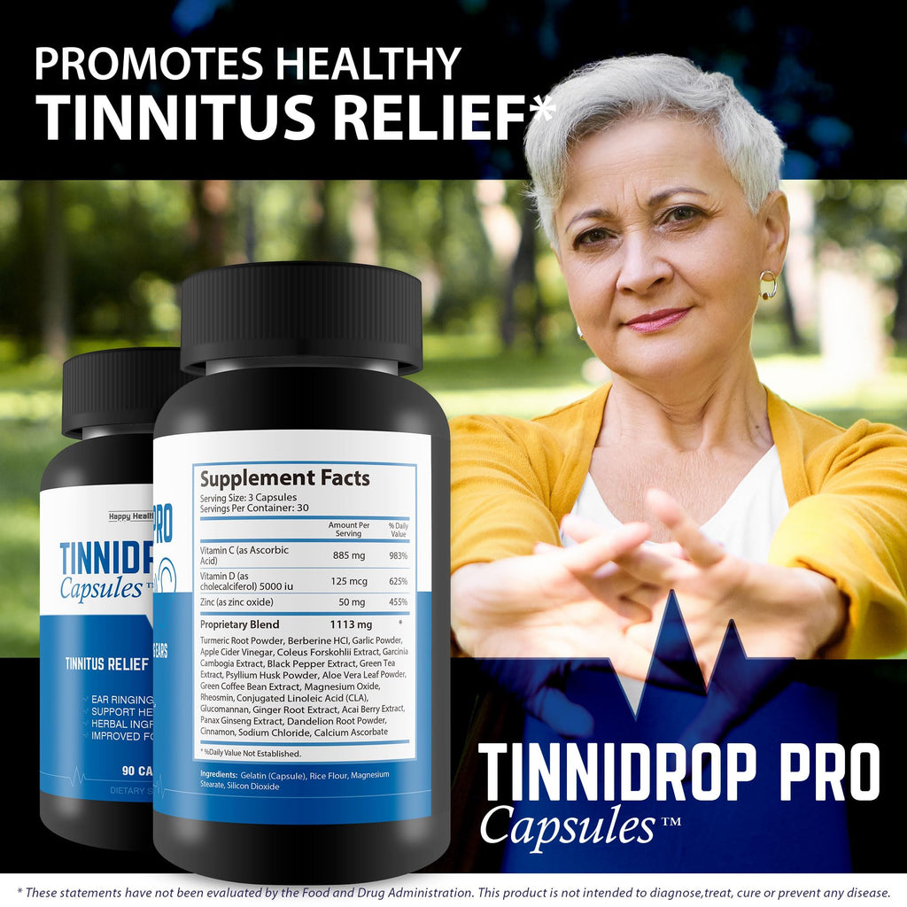 Tinnidrop Pro Capsules for daily ear care