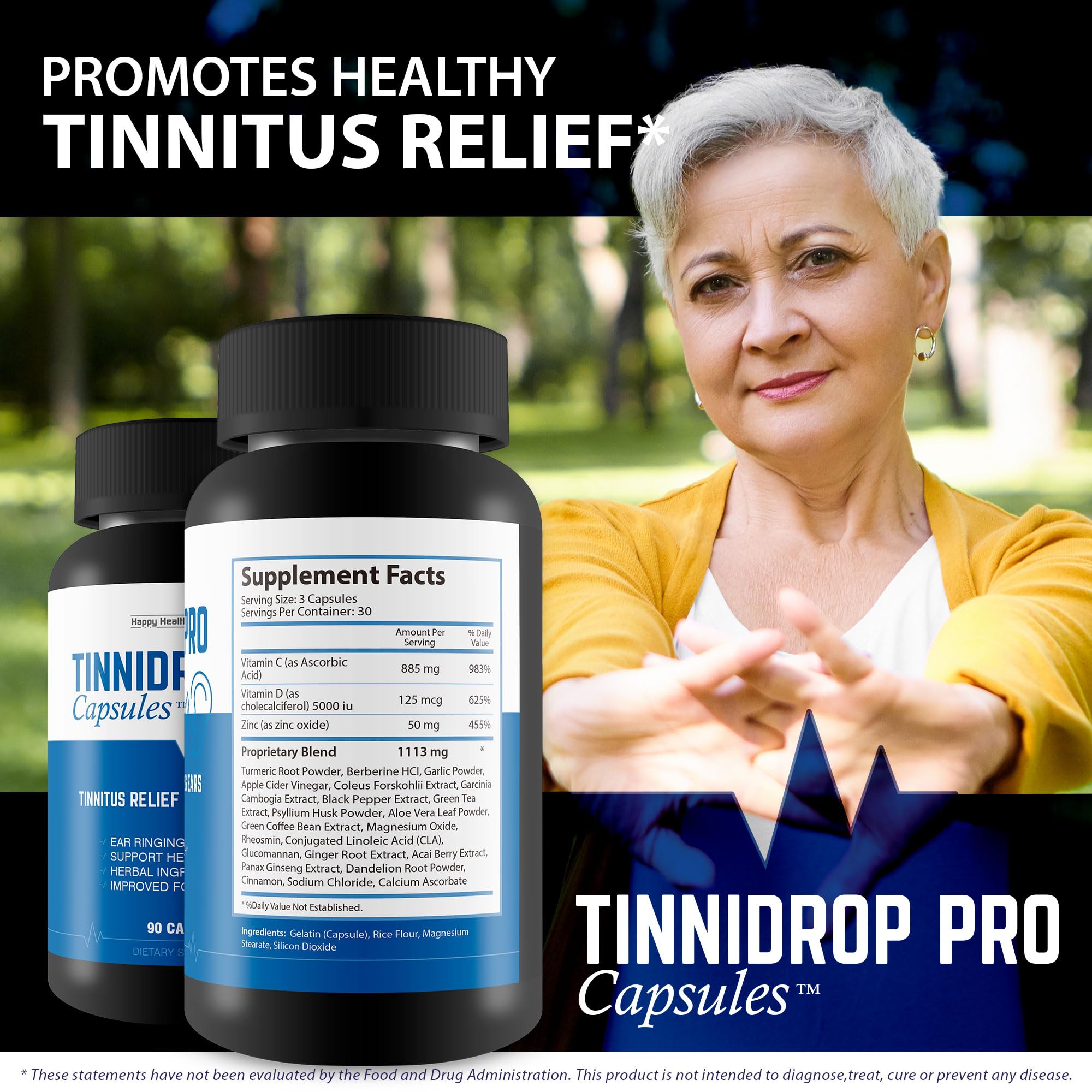 Tinnidrop Pro Capsules for daily ear care