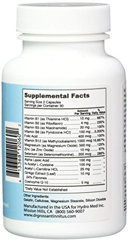 tinnitus caps blended nutrient formula