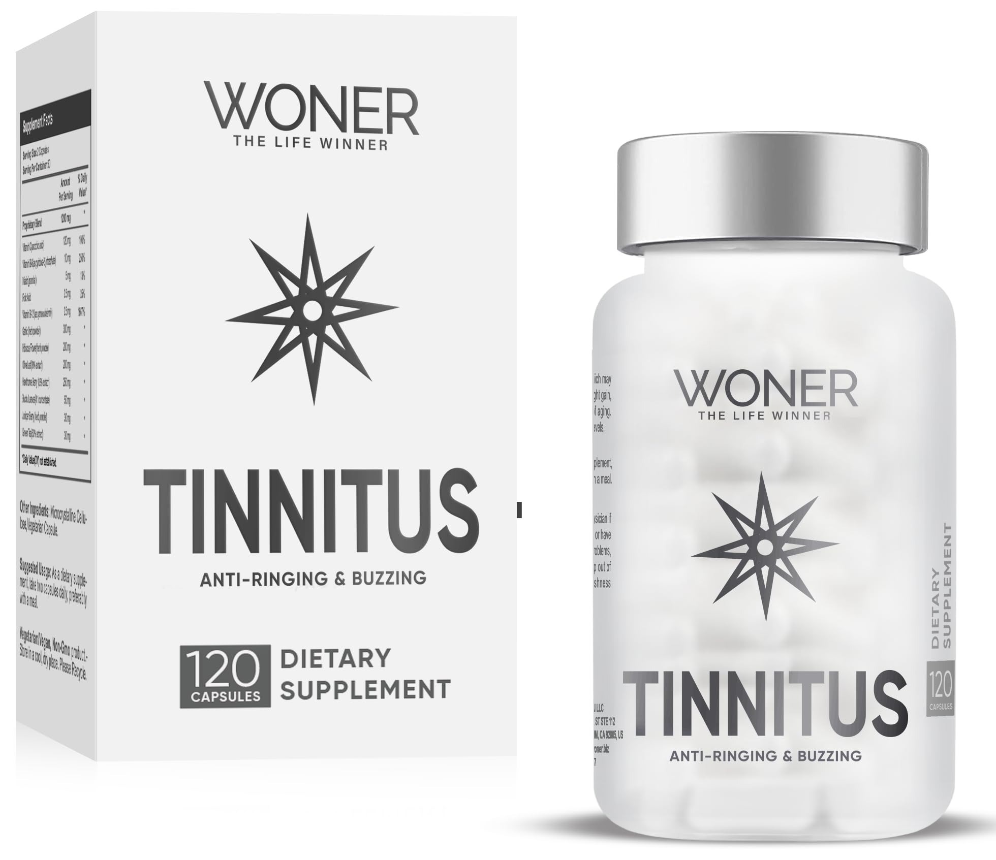 tinnitus relief blended vitamin capsules