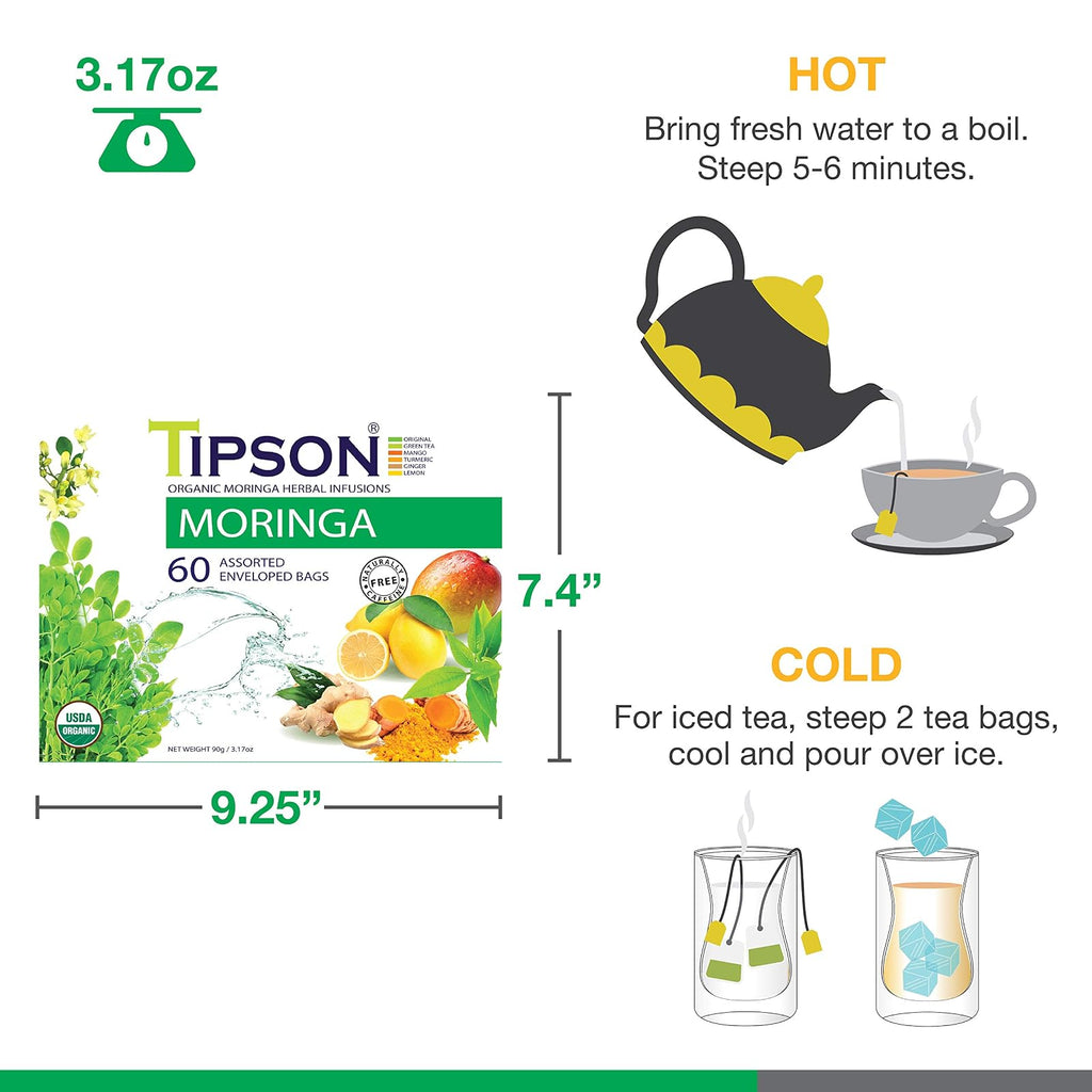 Tipson moringa tea for wellness
