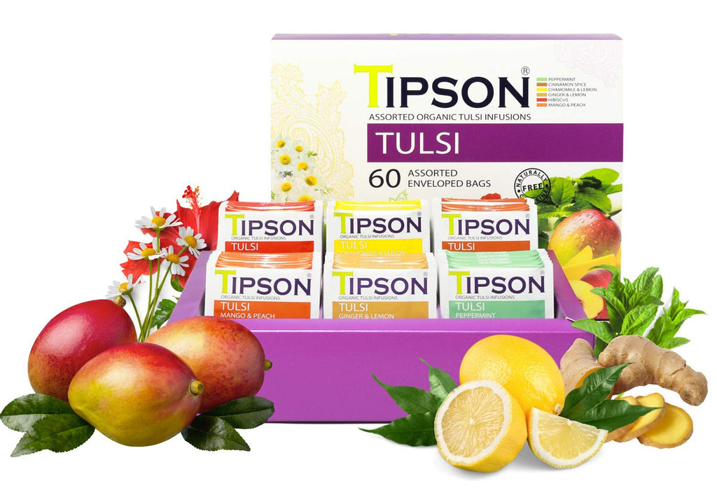 Tipson organic herbal tea sampler