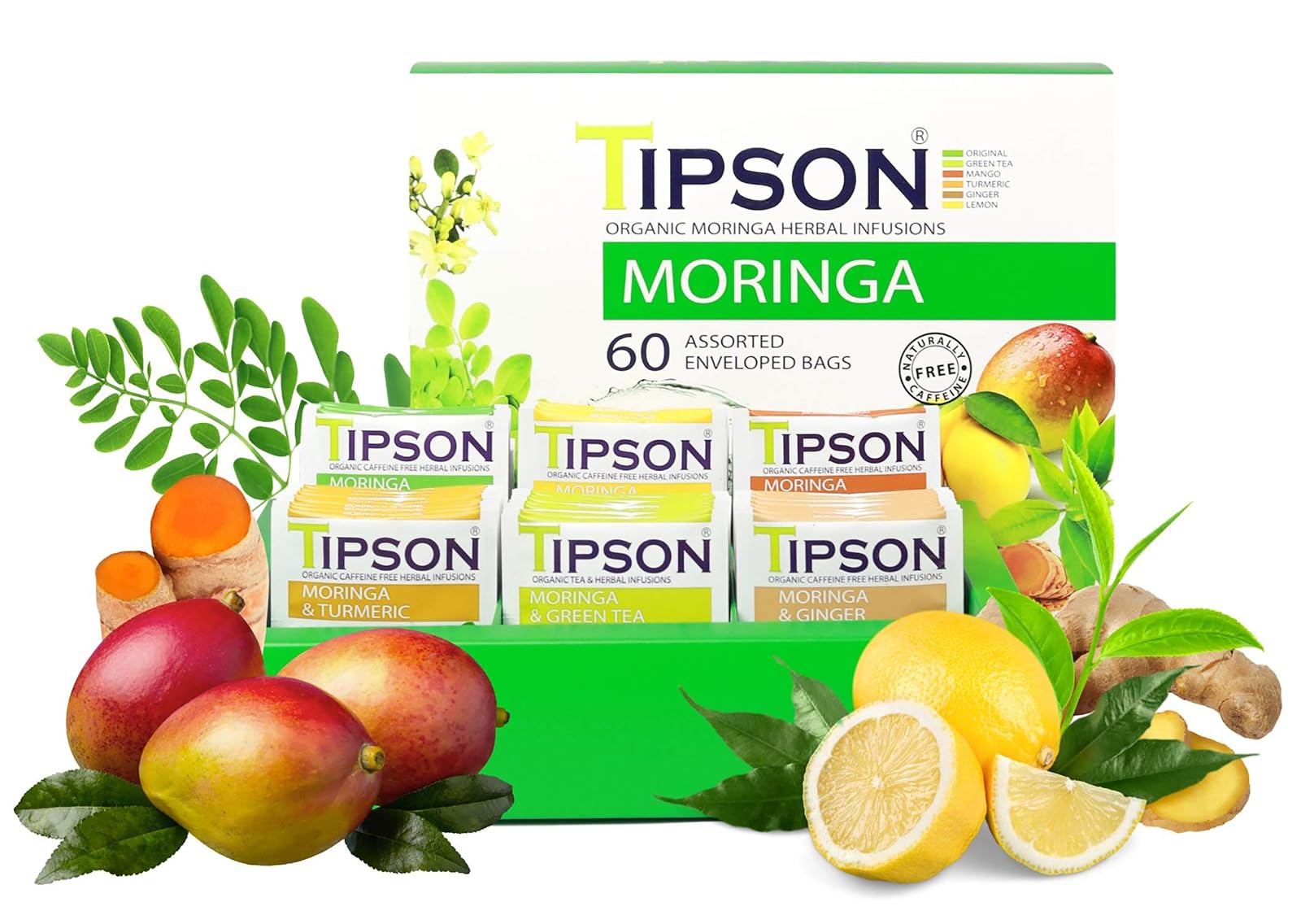 Tipson organic moringa tea sampler