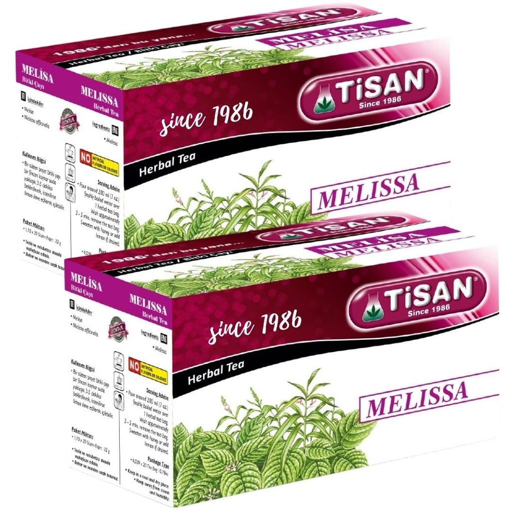 Tisan Melissa tea bags for relaxation