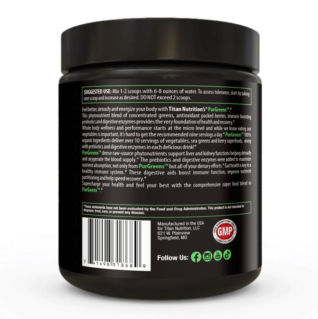 Titan Purgreens natural vitamin blend