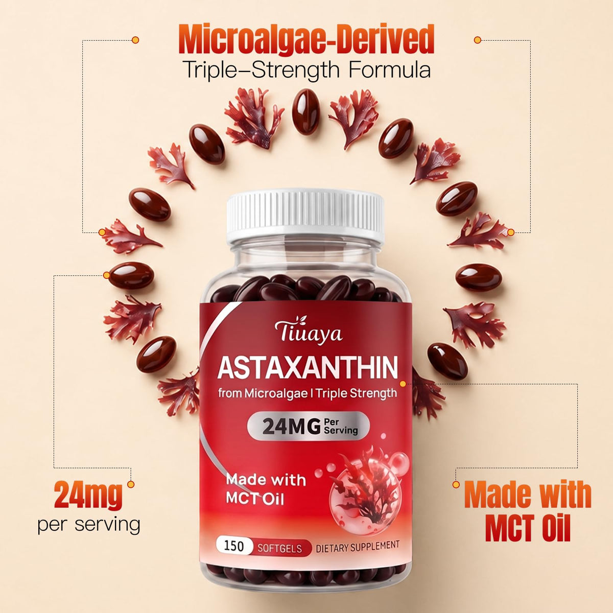 Tiuaya Astaxanthin for skin health