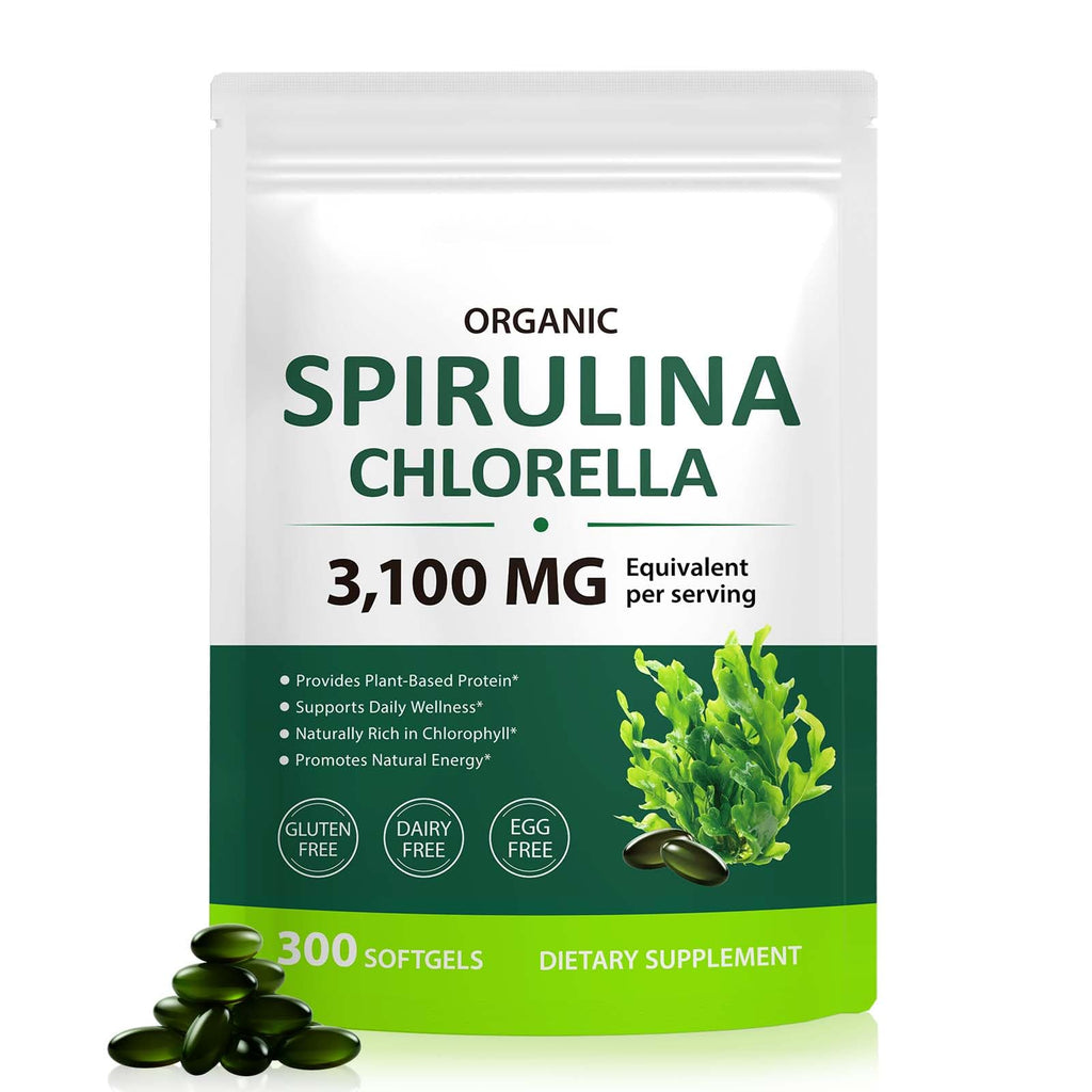 Tiuedu spirulina softgels for energy