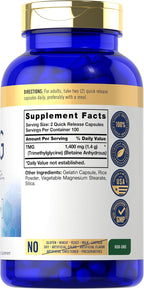 TMG capsules for energy support