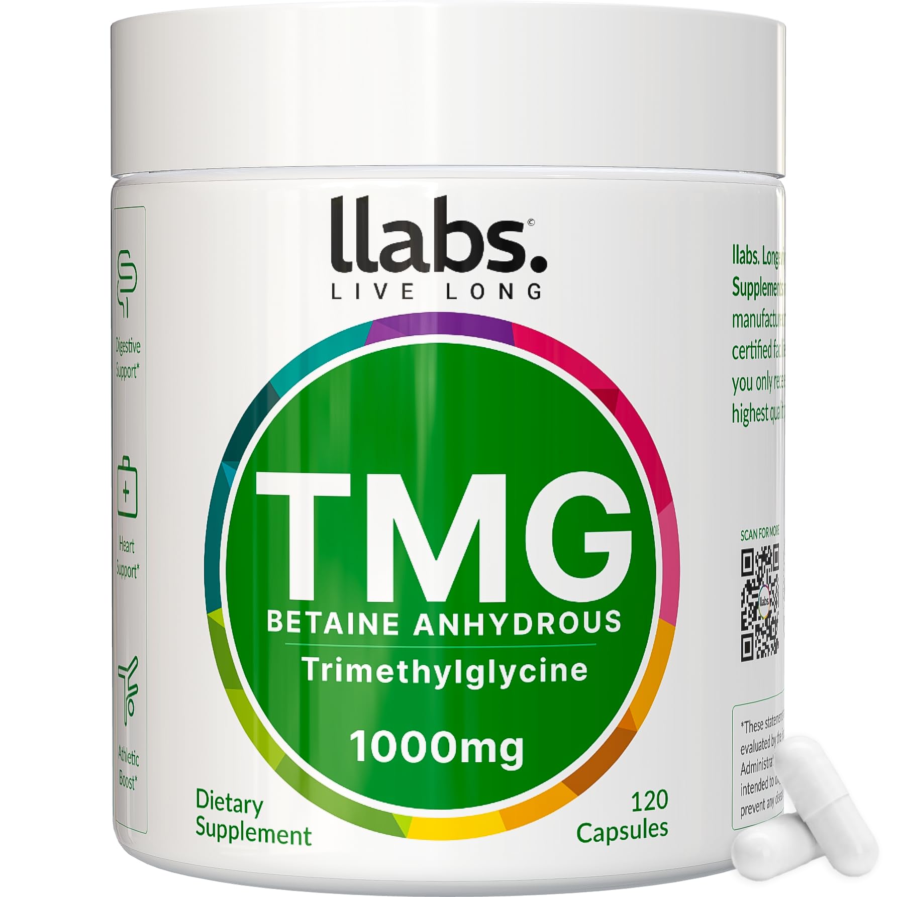 TMG Supplement 1000mg for energy