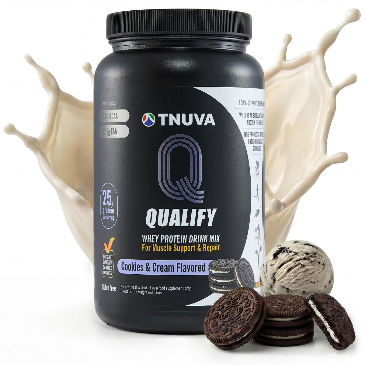 Tnuva whey protein shake cookies and cream