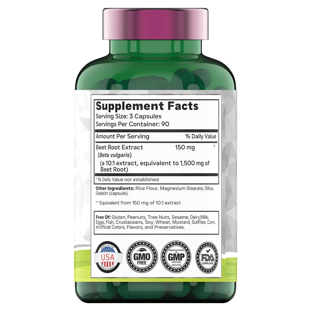 tnvitamins beet root 1500 mg supplement