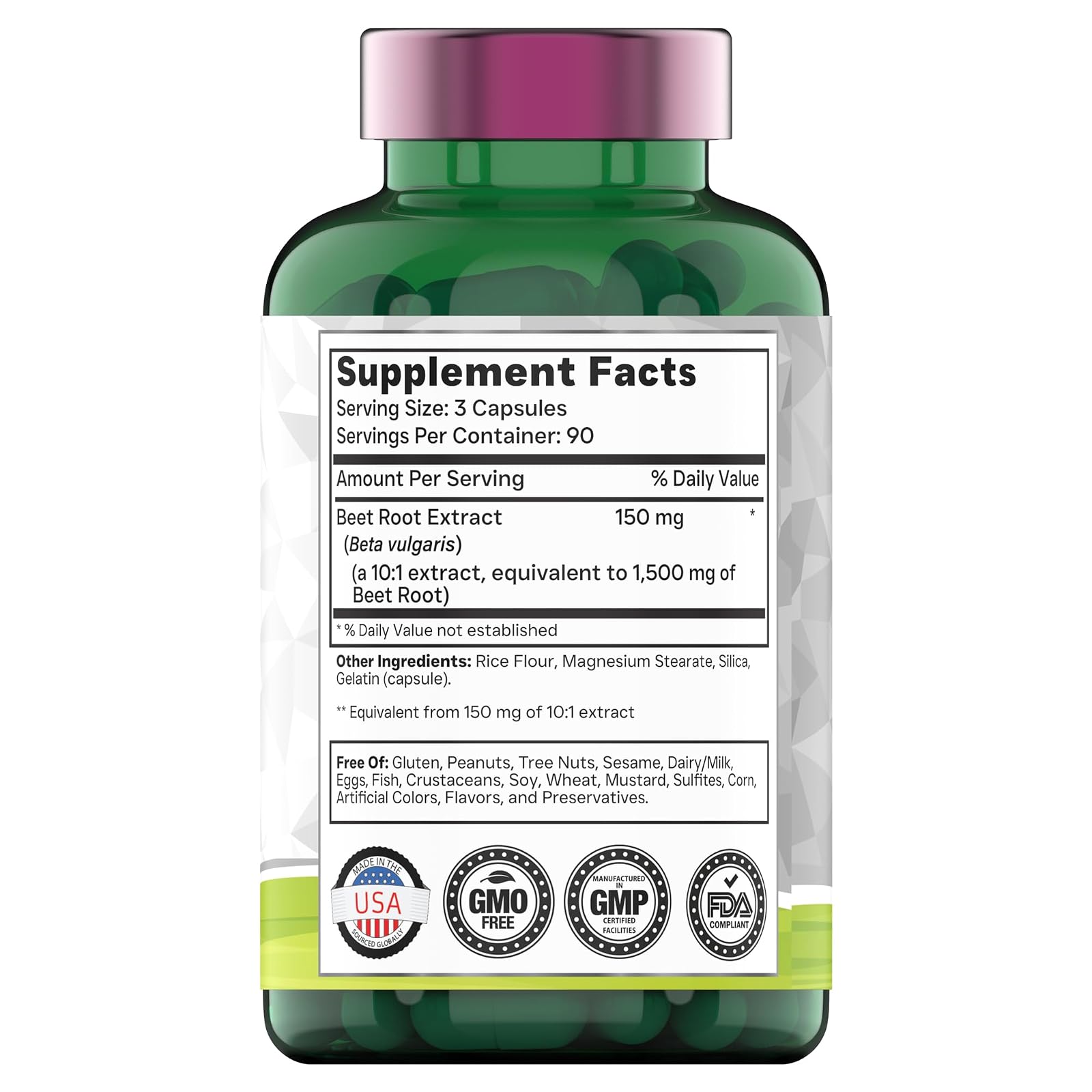 tnvitamins beet root 1500 mg supplement