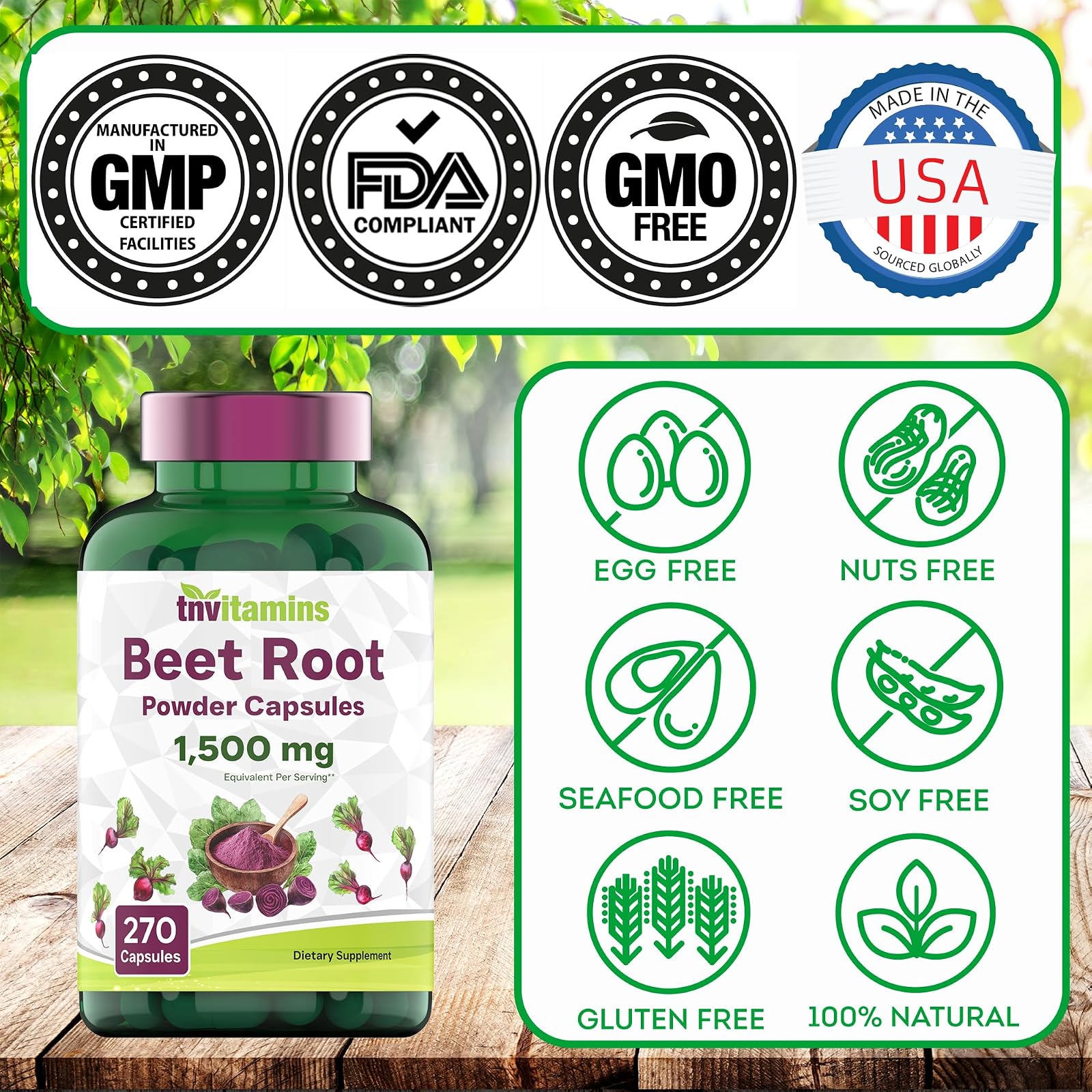 tnvitamins beet root capsules for endurance