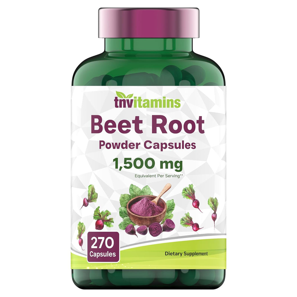 tnvitamins beet root capsules for energy