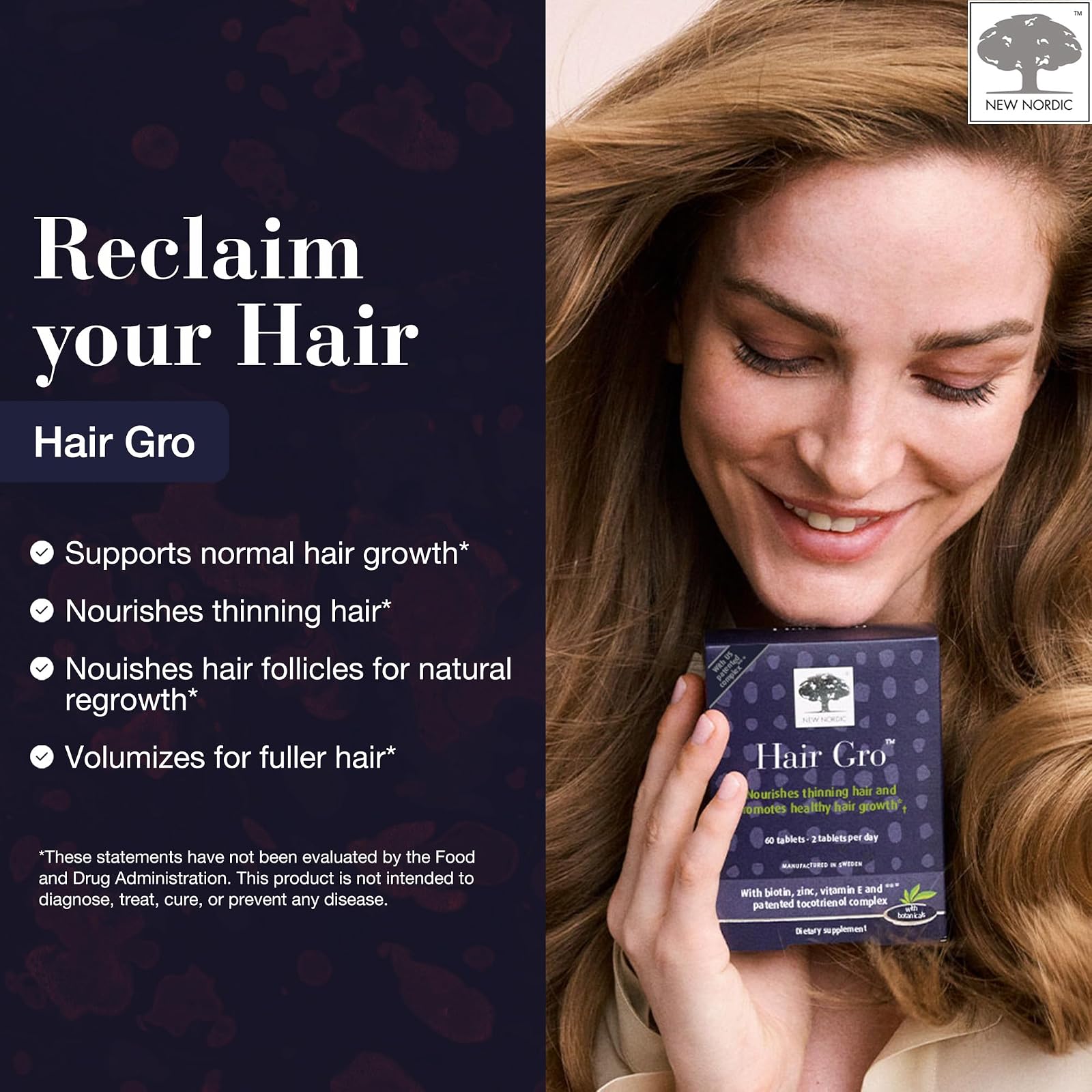 Tocotrienol complex for stronger hair