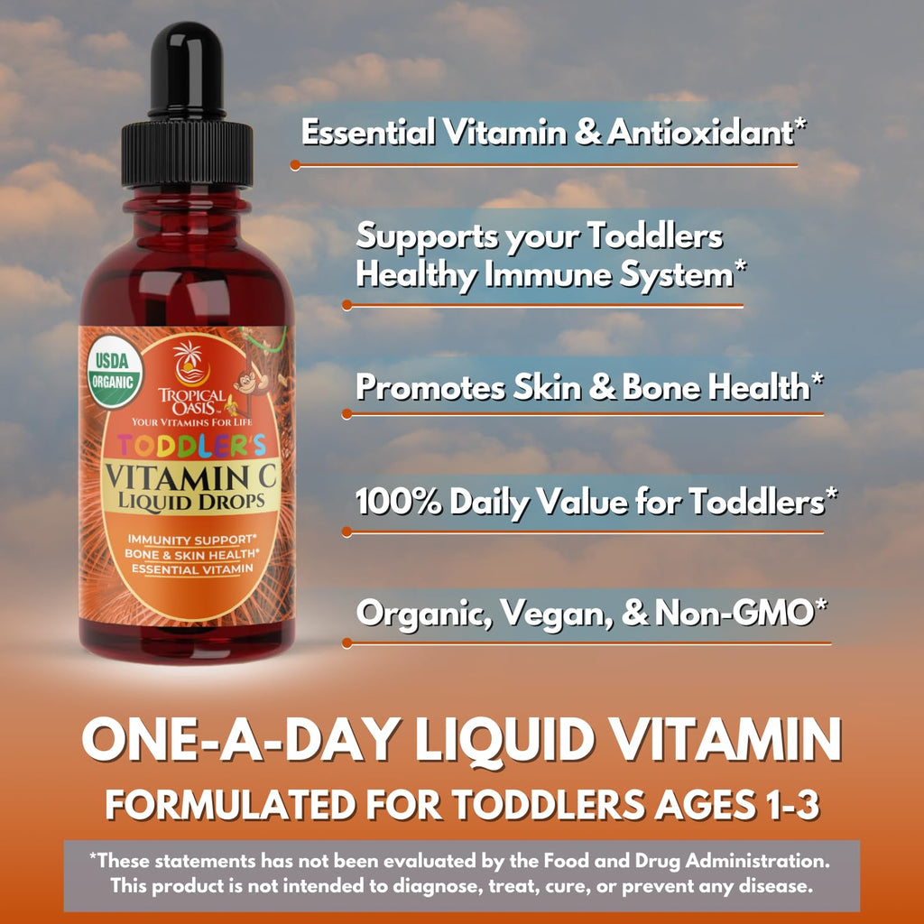 toddler health with vitamin C drops