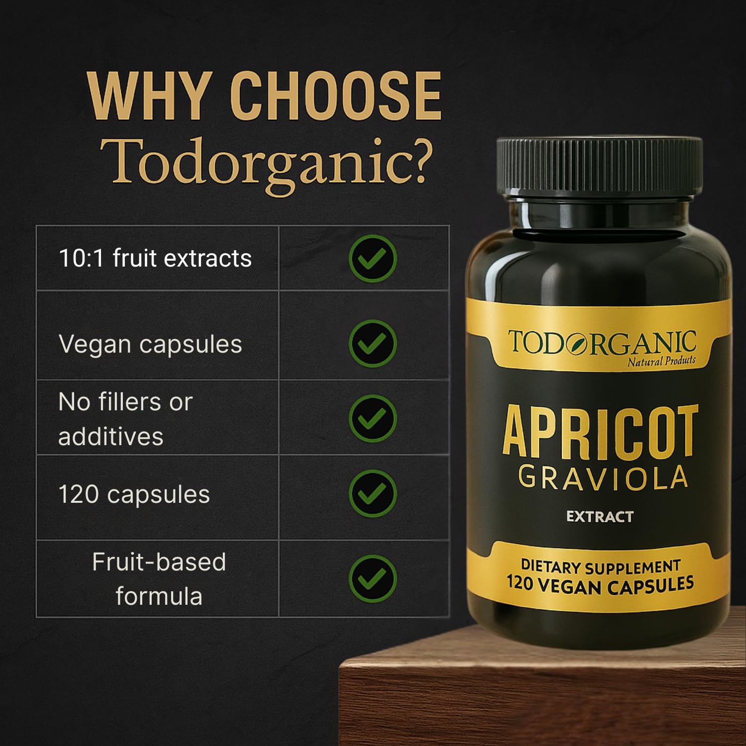 Todorganic immune support supplement capsules