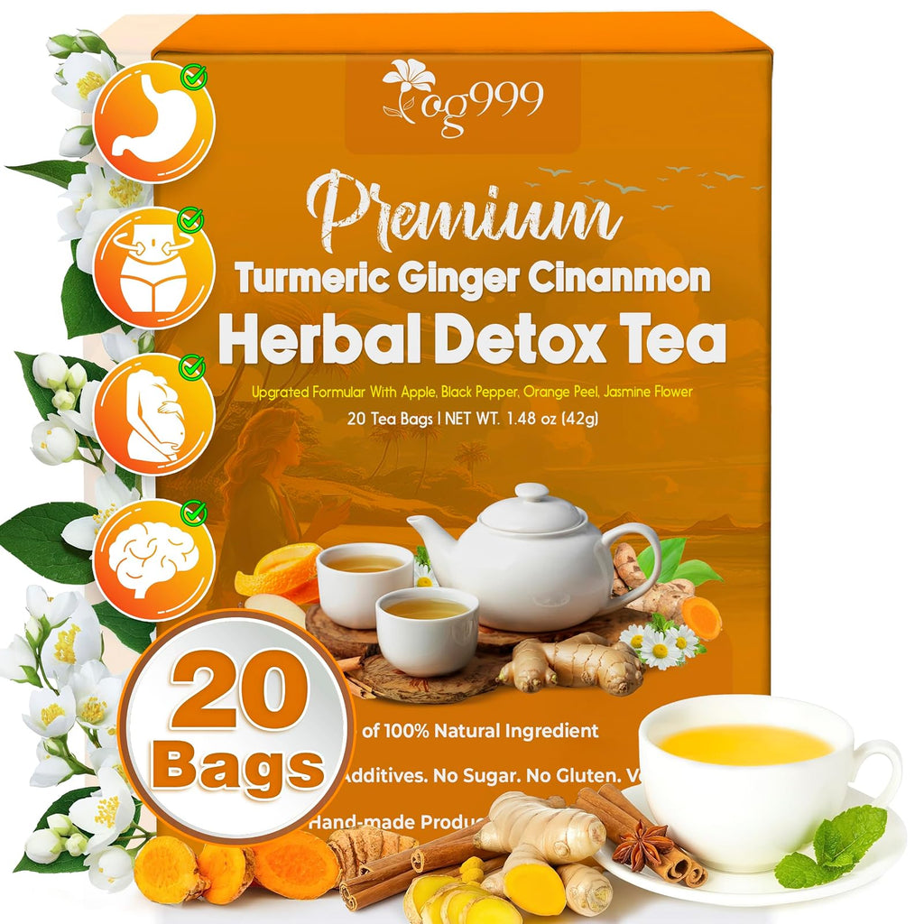 TOG999 ginger turmeric cinnamon herbal tea