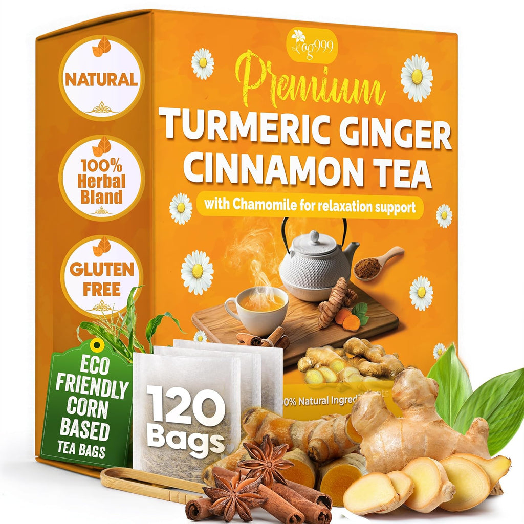TOG999 turmeric ginger cinnamon tea bags