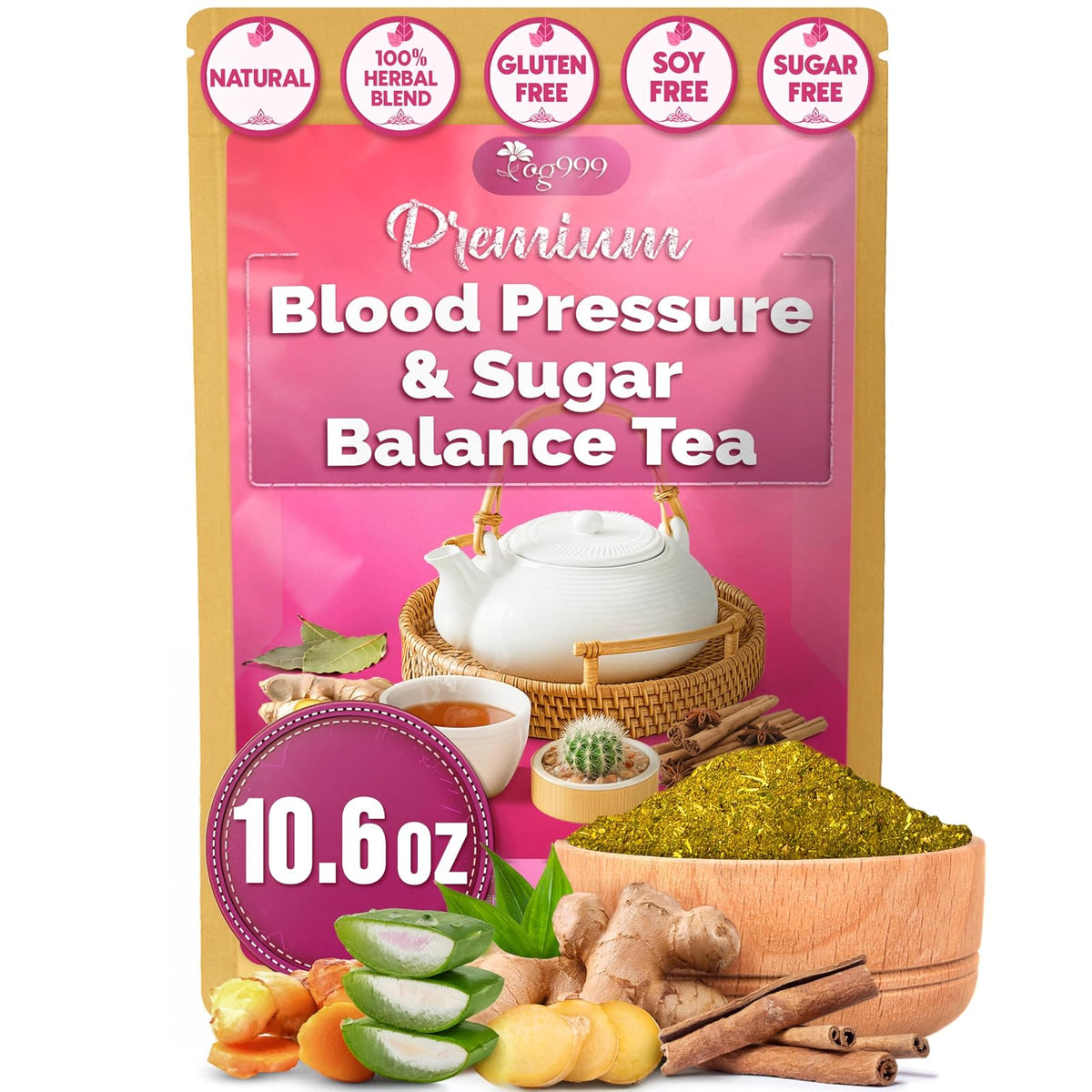TOG999 turmeric ginger cinnamon tea blend