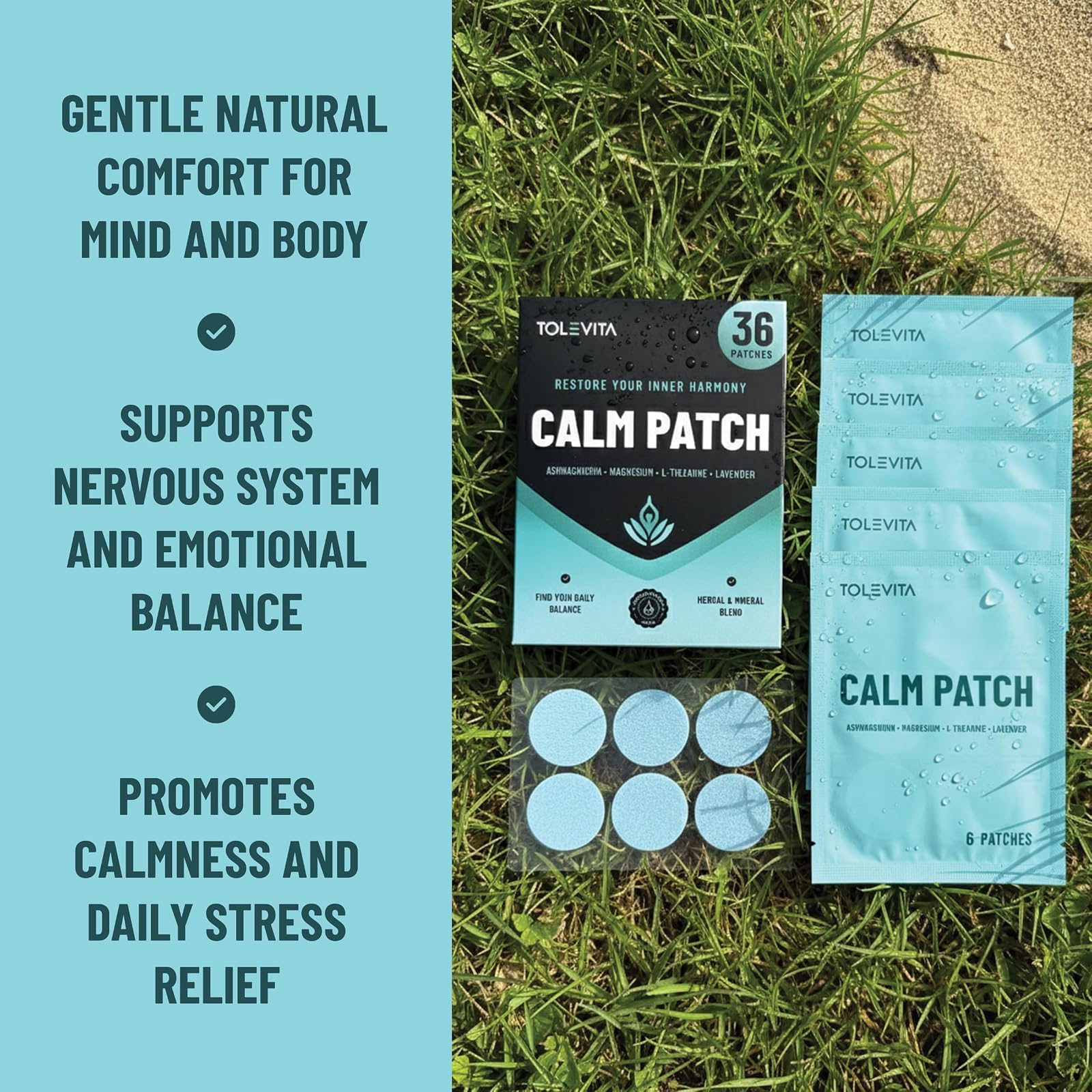TOLEVITA patches for better sleep