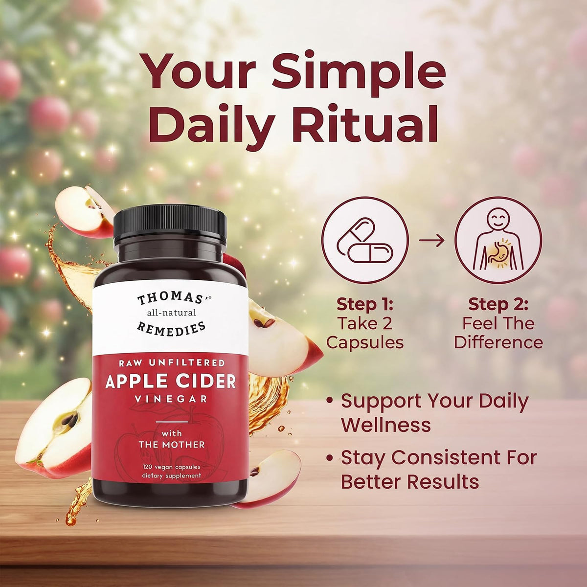 Toms Remedies probiotic apple cider vinegar