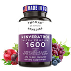 Toms Remedies resveratrol capsules for vitality