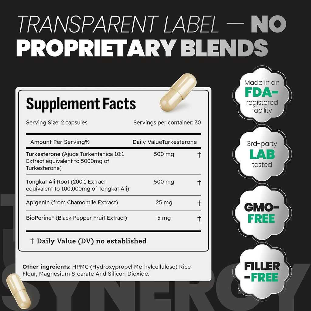Tongkat Ali capsules for muscle support