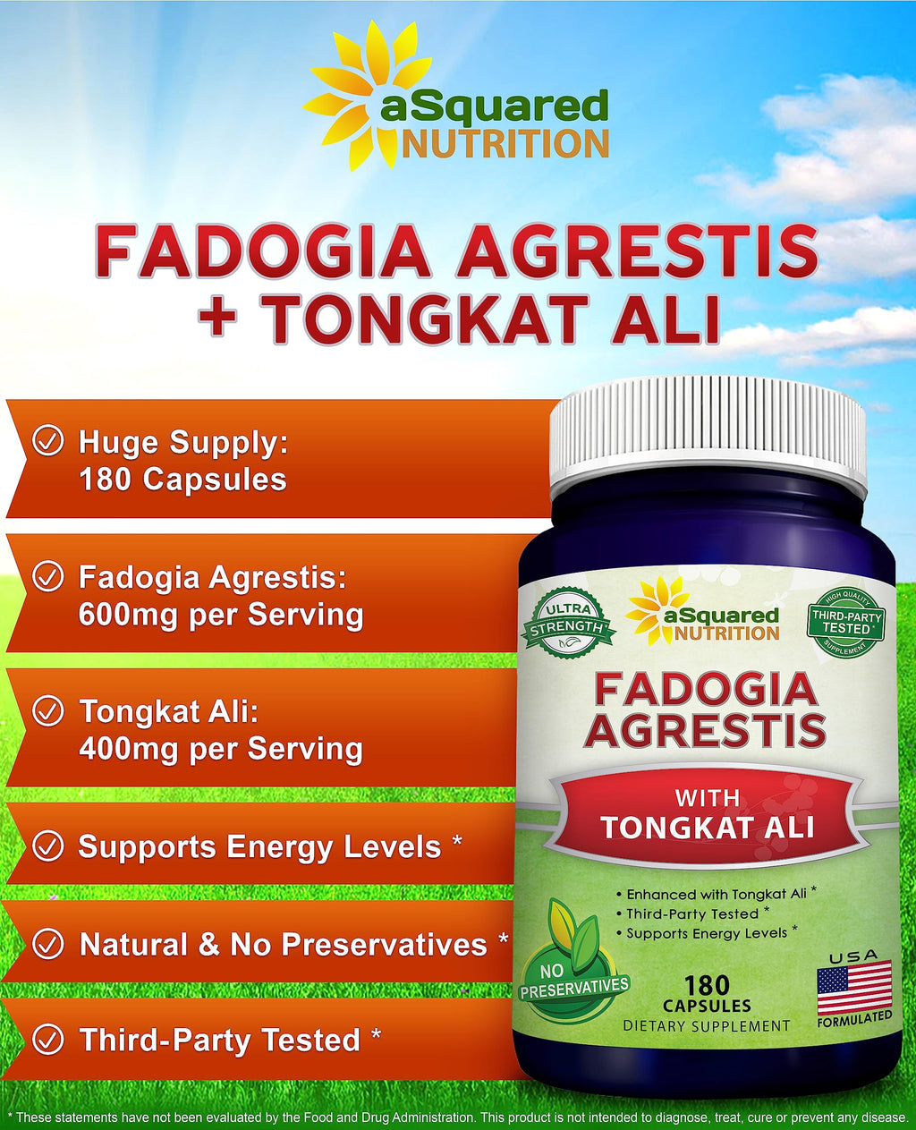 Tongkat Ali capsules for vitality