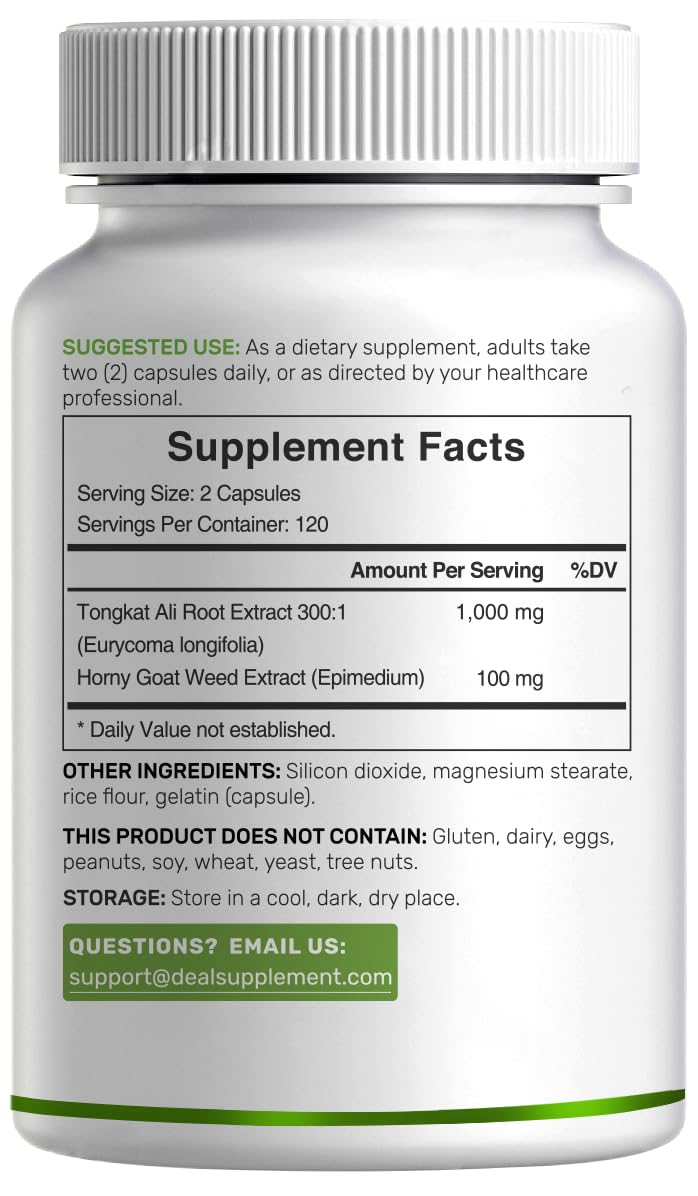 Tongkat Ali capsules for wellness