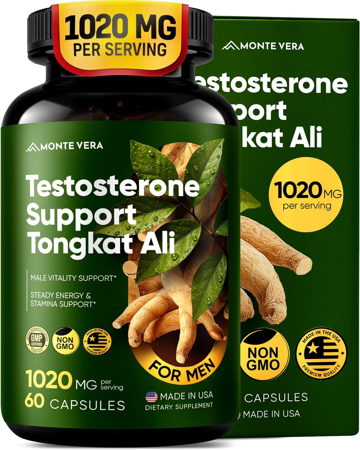 Tongkat Ali Fadogia Agrestis capsules for vitality