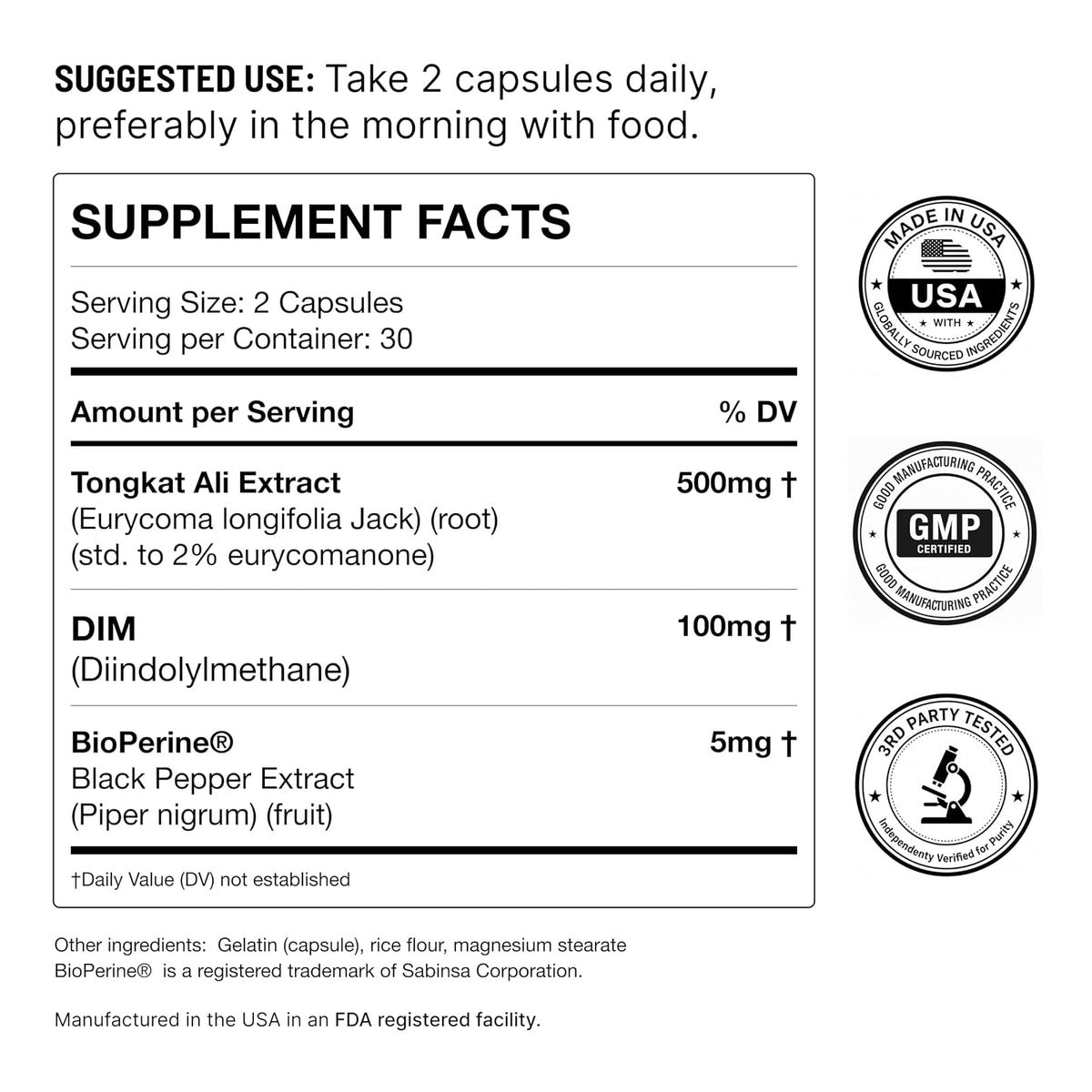 Tongkat Ali for enhanced vitality