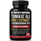 Tongkat Ali herbal supplement capsules