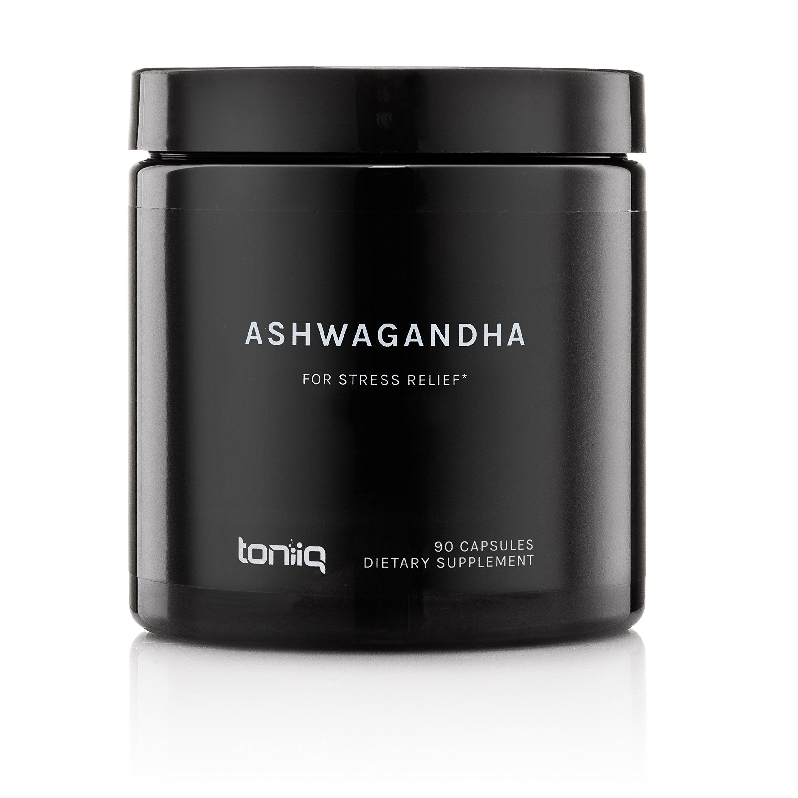 Toniiq Ashwagandha capsules for stress relief